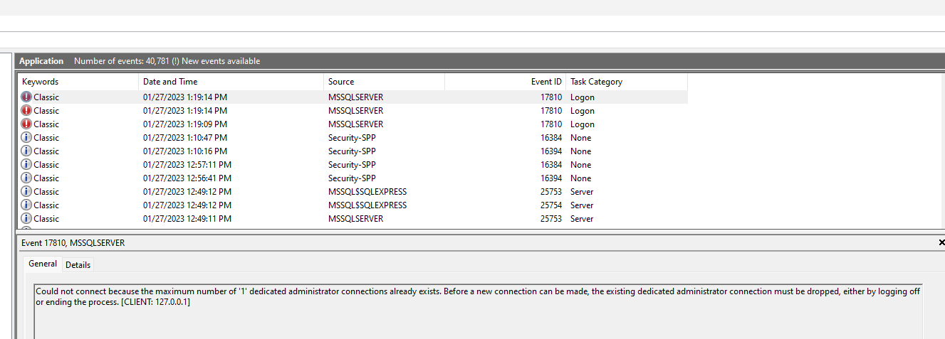 Connecting to DAC locally Raises alerts and puts error in log · Issue #8721 · dataplat/dbatools ...