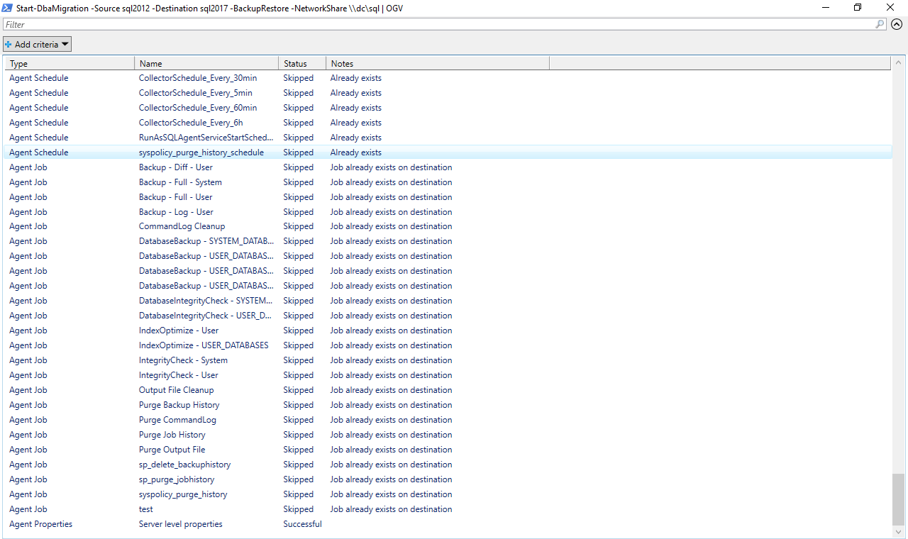 Inconsistent output for migration commands · Issue #3837 · dataplat/dbatools · GitHub