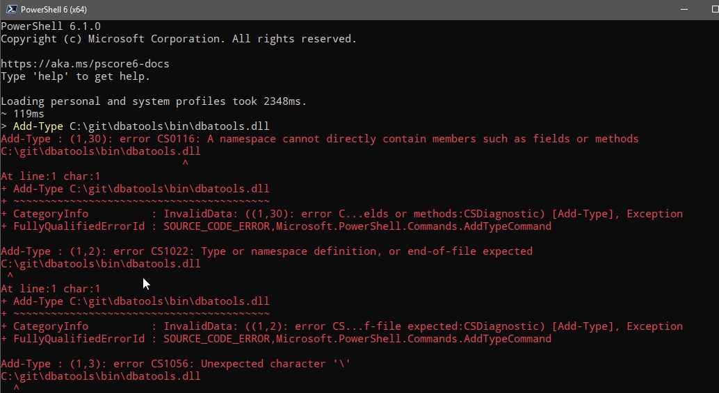 Support Powershell Core 61 · Issue 4042 · Dataplatdbatools · Github