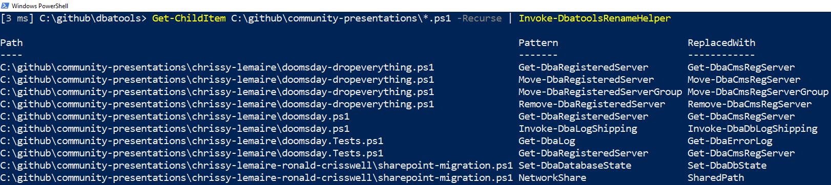 more 1.0 progress – dbatools