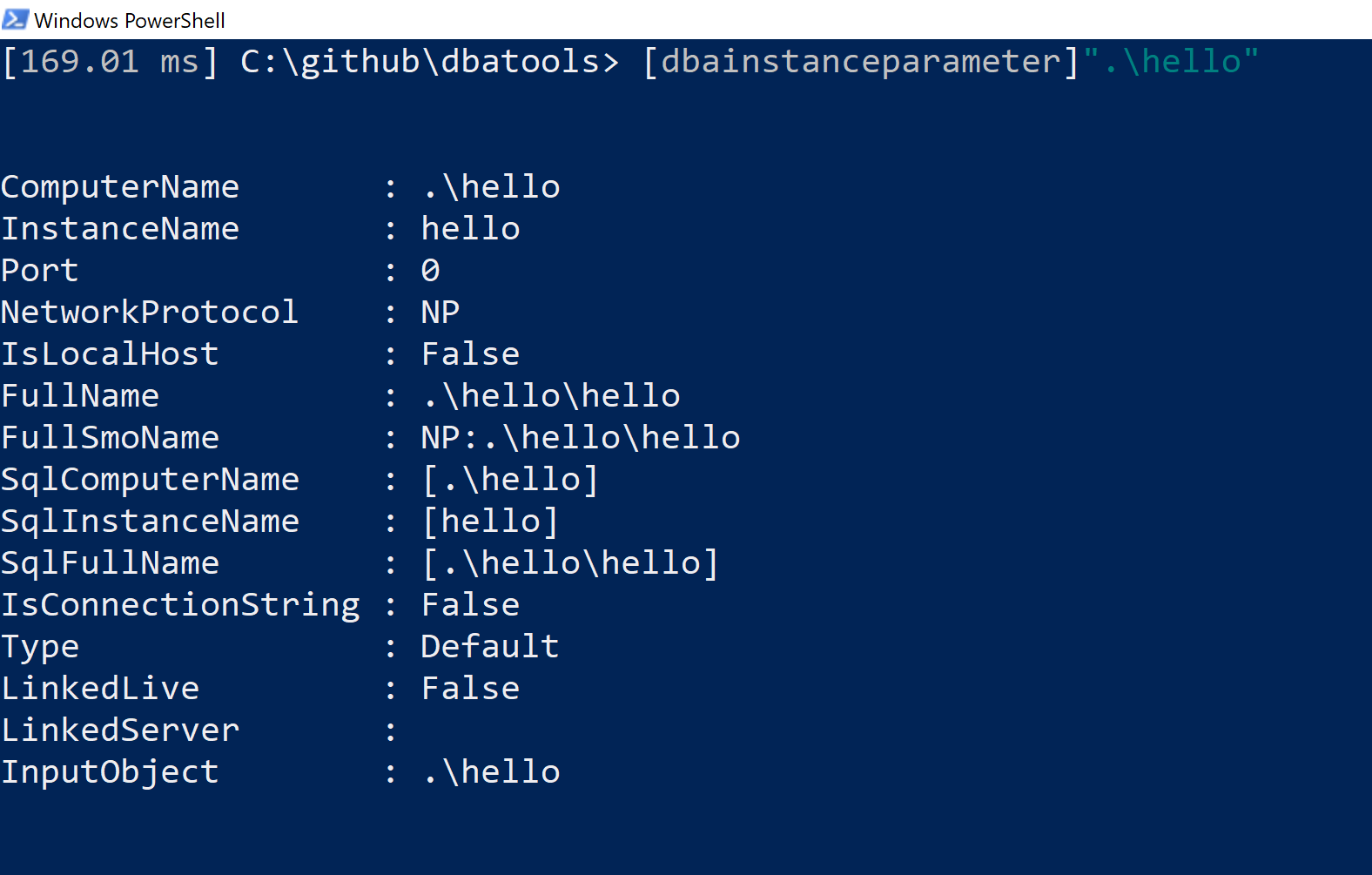 [Bug] dbainstanceparameter no longer supports .\instance · Issue #5968 · dataplat/dbatools · GitHub
