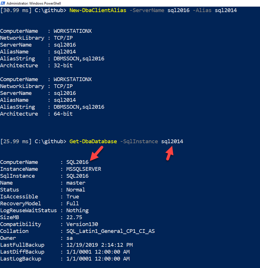 working with sql client aliases – dbatools