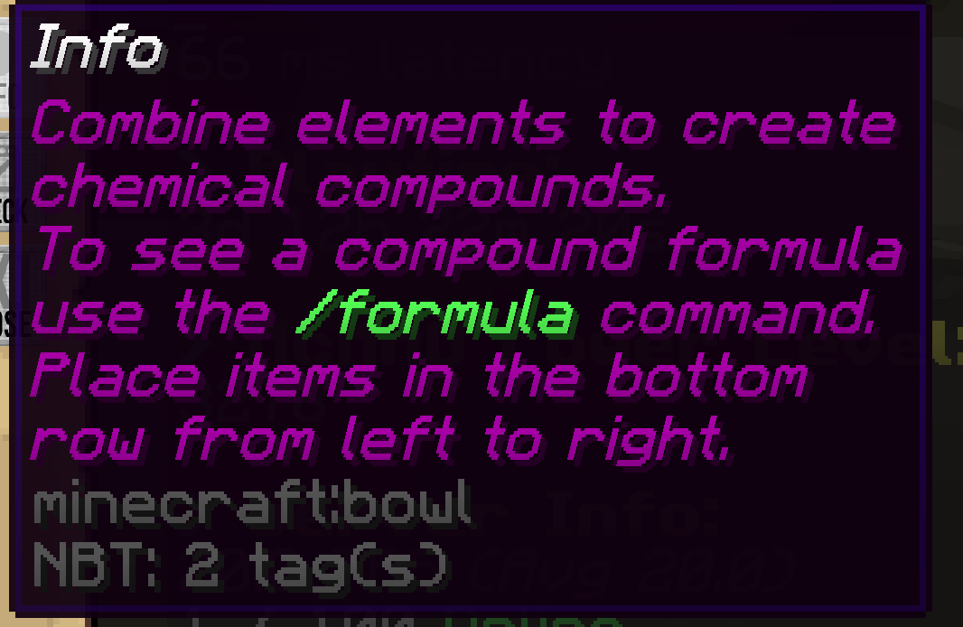 TARDIS Chemistry "Formula" problems · Issue #241 · eccentricdevotion/TARDIS · GitHub