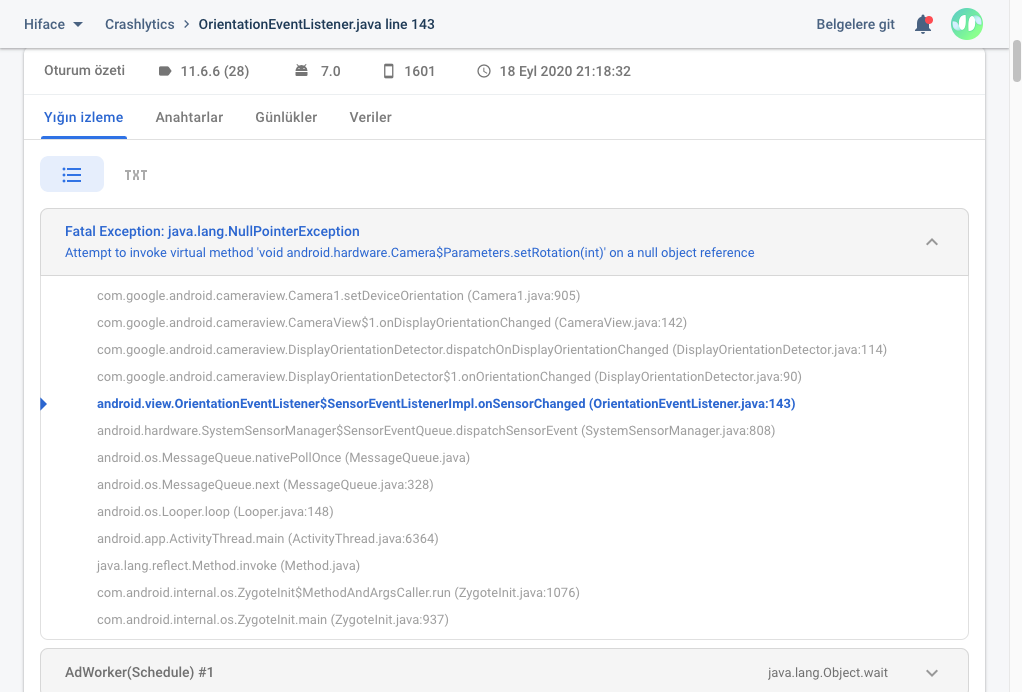 Fatal Exception Java lang NullPointerException Attempt To Invoke Virtual Method void Android 