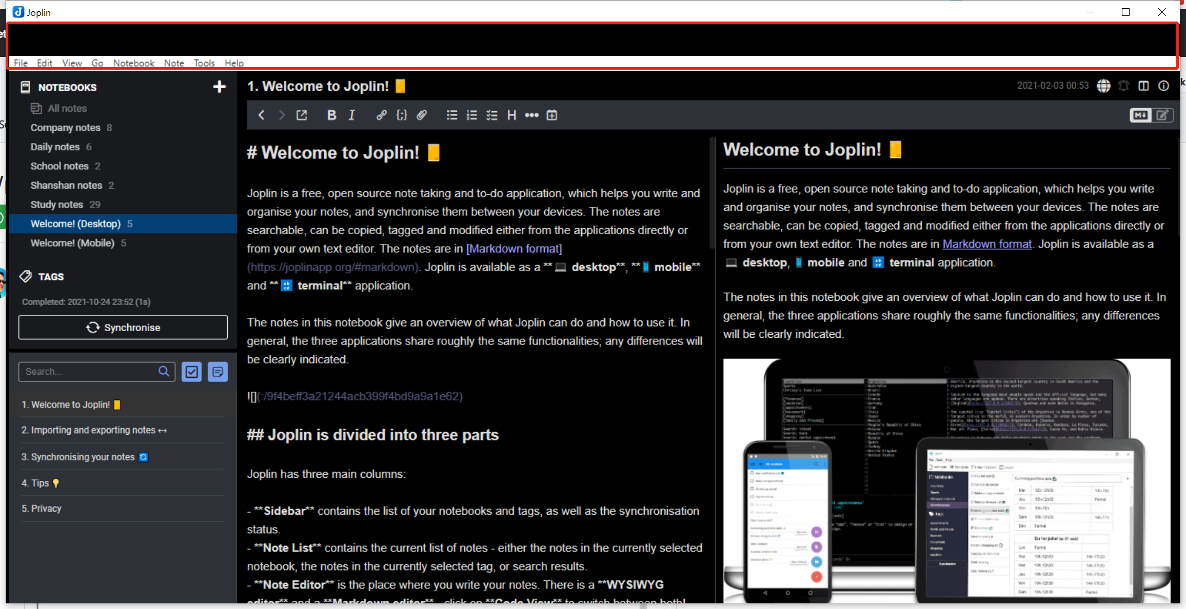 The UI seems broken since v2.4.12. · Issue #5621 · laurent22/joplin · GitHub
