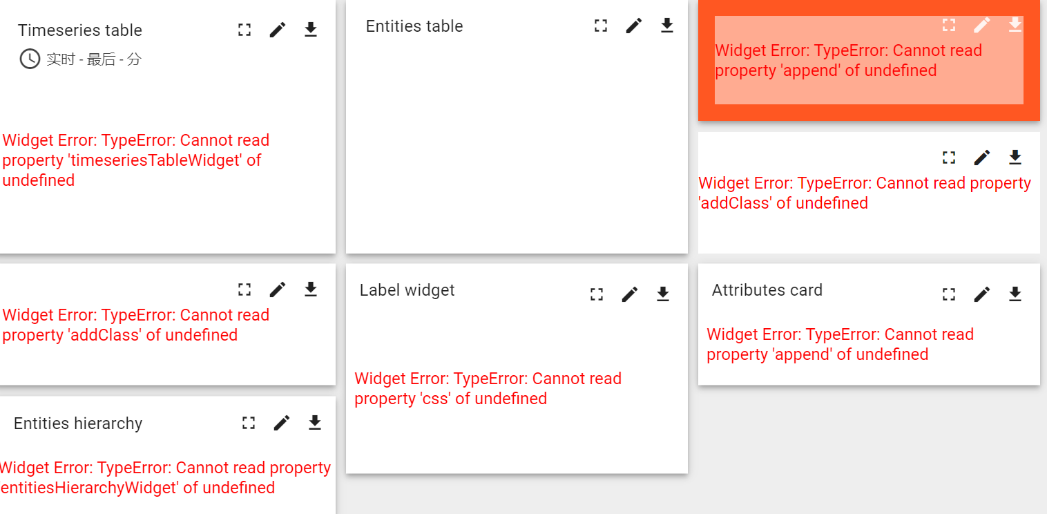 [Question]widget error All the widgets are unable to display · Issue #5088 · thingsboard ...