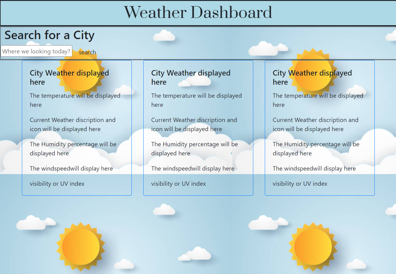 GitHub - GG-EZ415/Weather-Dashboard