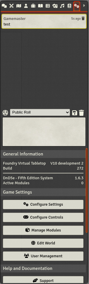 Sidebar tabs appear stacked on top of each other · Issue #7420 · foundryvtt/foundryvtt · GitHub