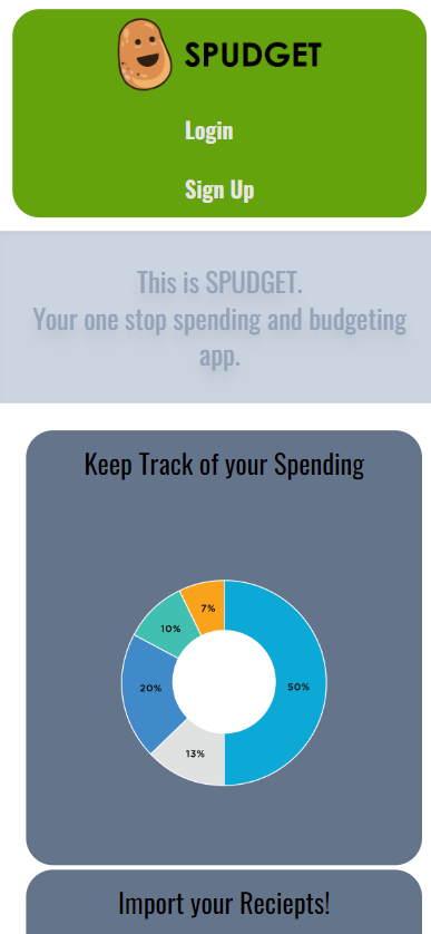 GitHub - WesleyLere/Spudget: For all of your budgeting needs (potatoes not included) PR3 Wesley ...