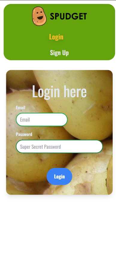 GitHub - WesleyLere/Spudget: For all of your budgeting needs (potatoes not included) PR3 Wesley ...
