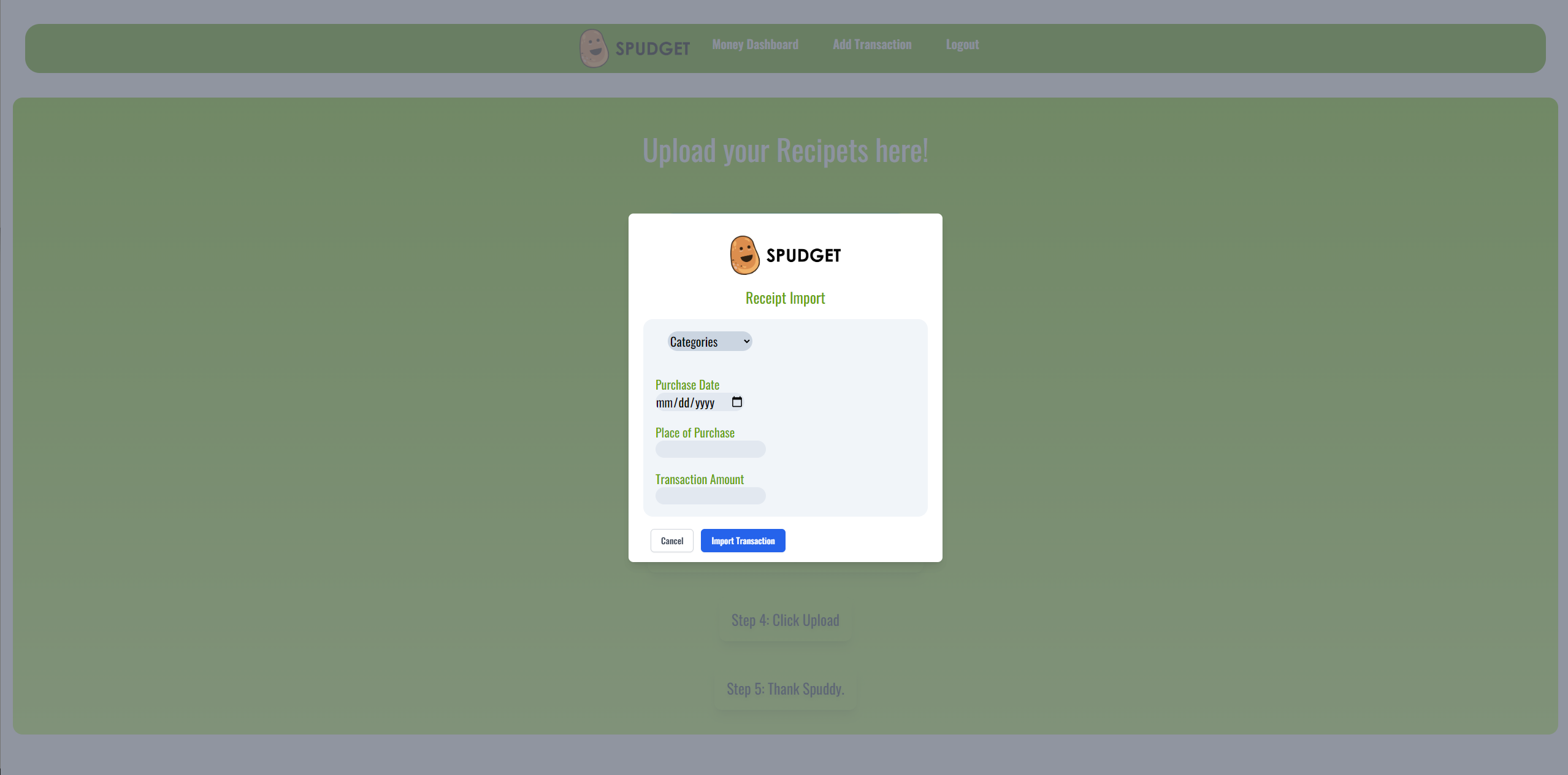 GitHub - WesleyLere/Spudget: For all of your budgeting needs (potatoes not included) PR3 Wesley ...