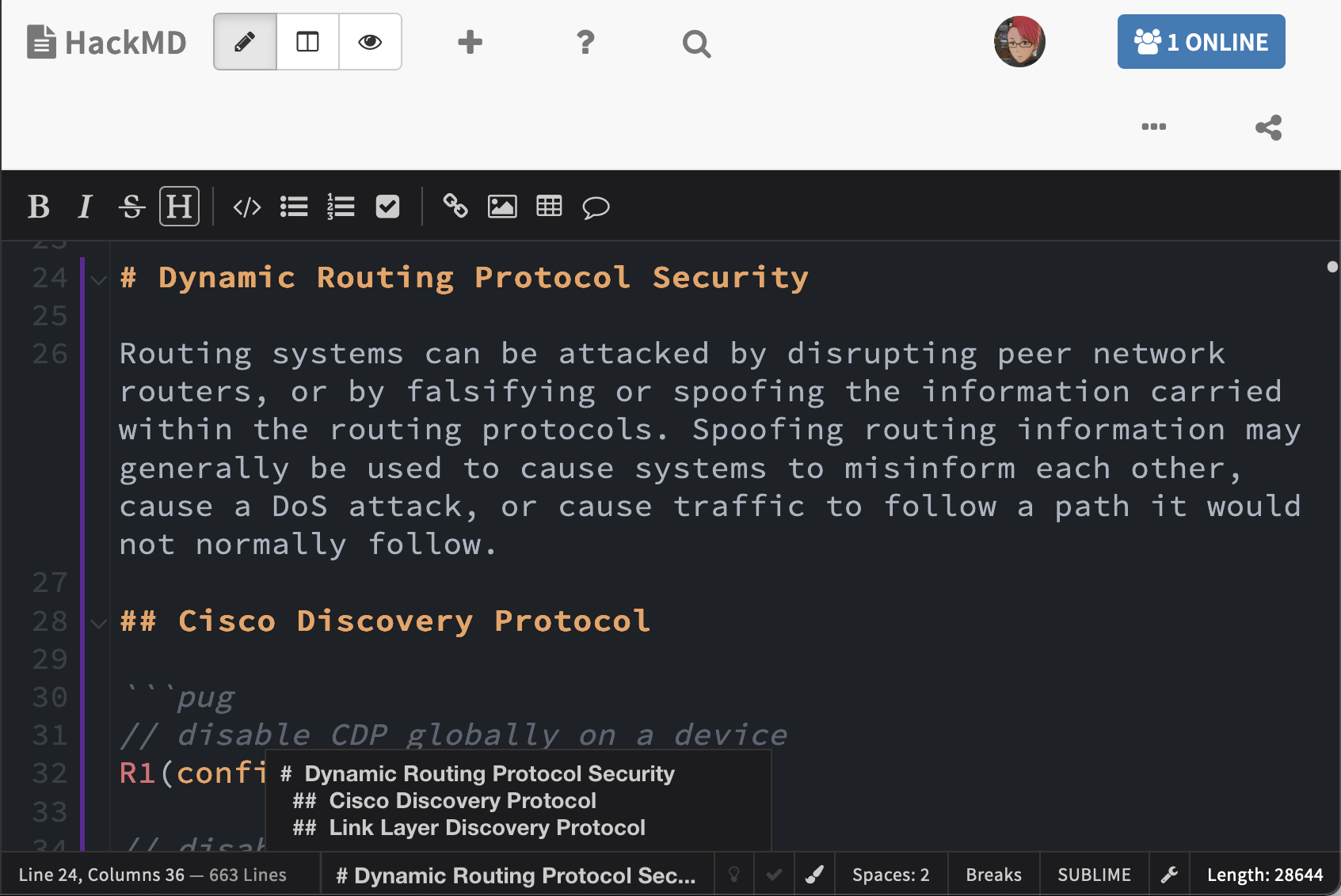 [Feature Request] TOC drop-down visible in Editor · Issue #282 · hackmdio/hackmd-io-issues · GitHub