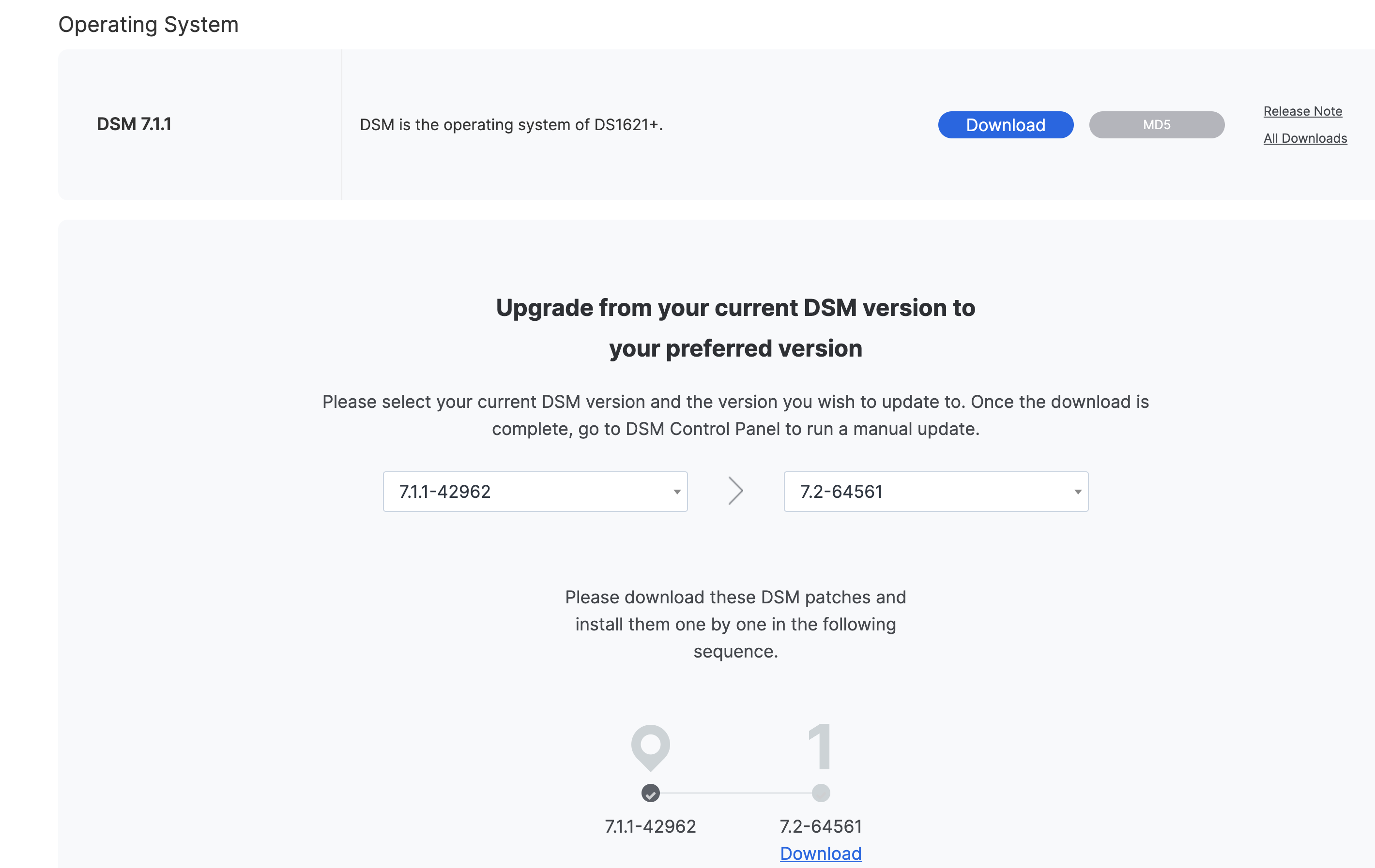 Cannot update Node.js on your system. Synology DSM 7 does not currently support Node.js 18 or ...
