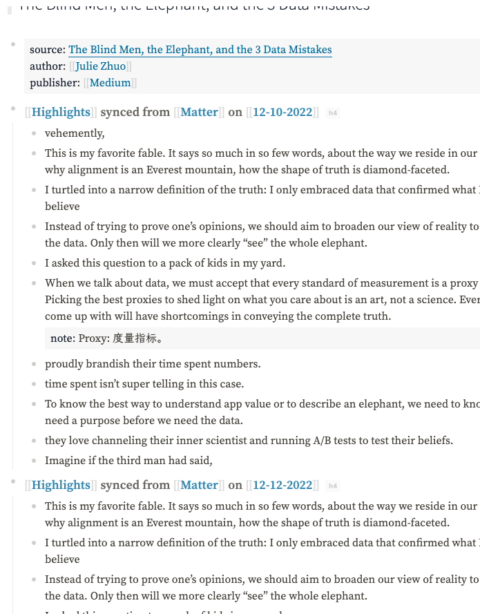 duplicate entries synced · Issue #3 · getmatterapp/logseq-matter · GitHub