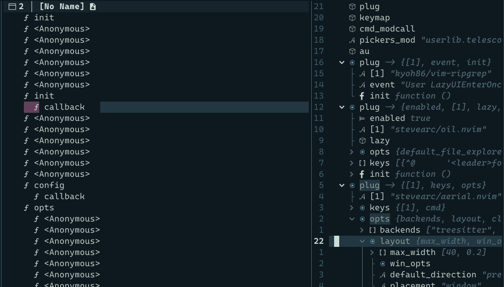 [Comparison] `Symbols-Outline` Vs `Aerial` · Issue #182 · stevearc/aerial.nvim · GitHub