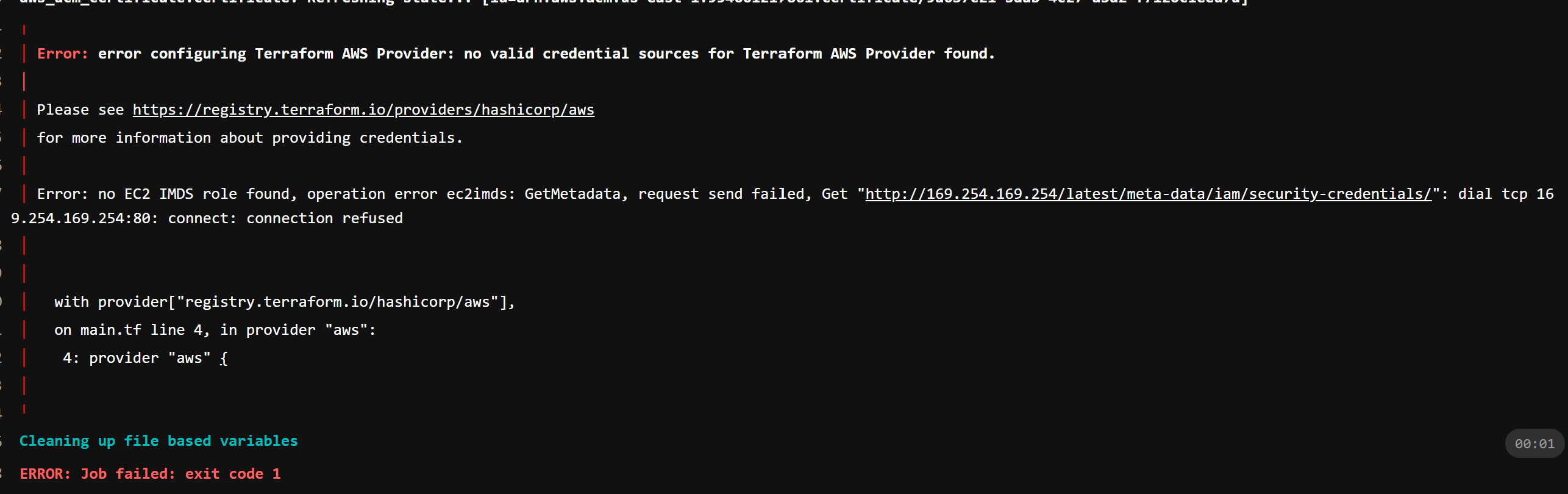 No EC2 imds role found · Issue #940 · GoogleCloudPlatform/terraformer · GitHub