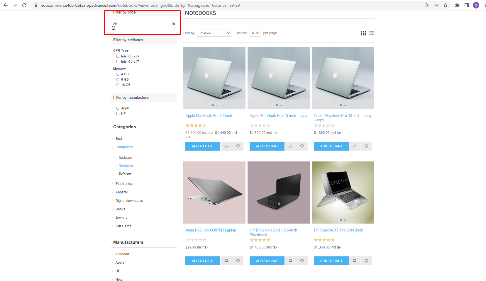 Price range filter not working properly · Issue #6451 · nopSolutions/nopCommerce · GitHub