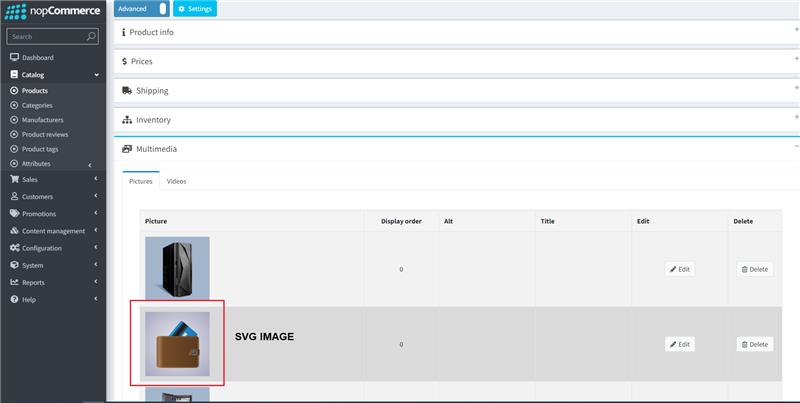 SVG image support #508 · Issue #6453 · nopSolutions/nopCommerce · GitHub