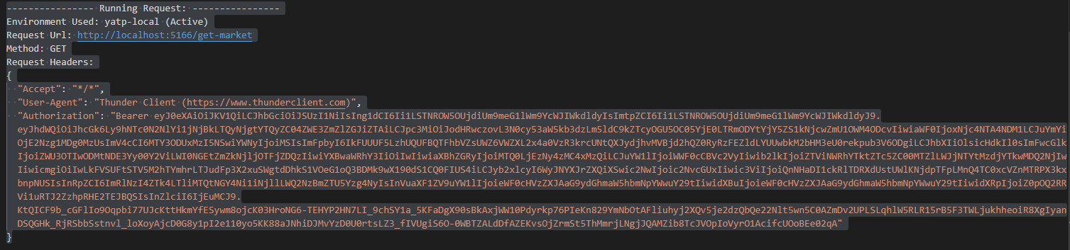 I am unable to use thunderclient with an Microsoft Azure AD protected ...