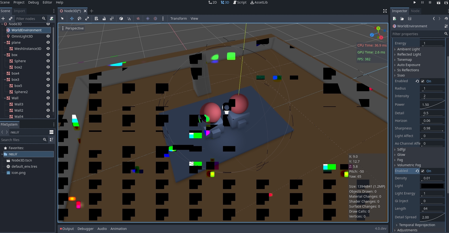 Vulkan: Enabling Volumetric fog gives pixels on screen and console spam ...