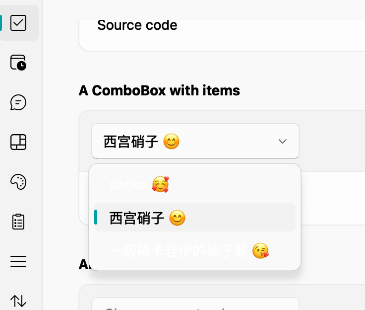 macOS使用Light主题色ComboBox的下拉选项背景色不明显 · Issue #274 · zhiyiYo/PyQt-Fluent-Widgets · GitHub