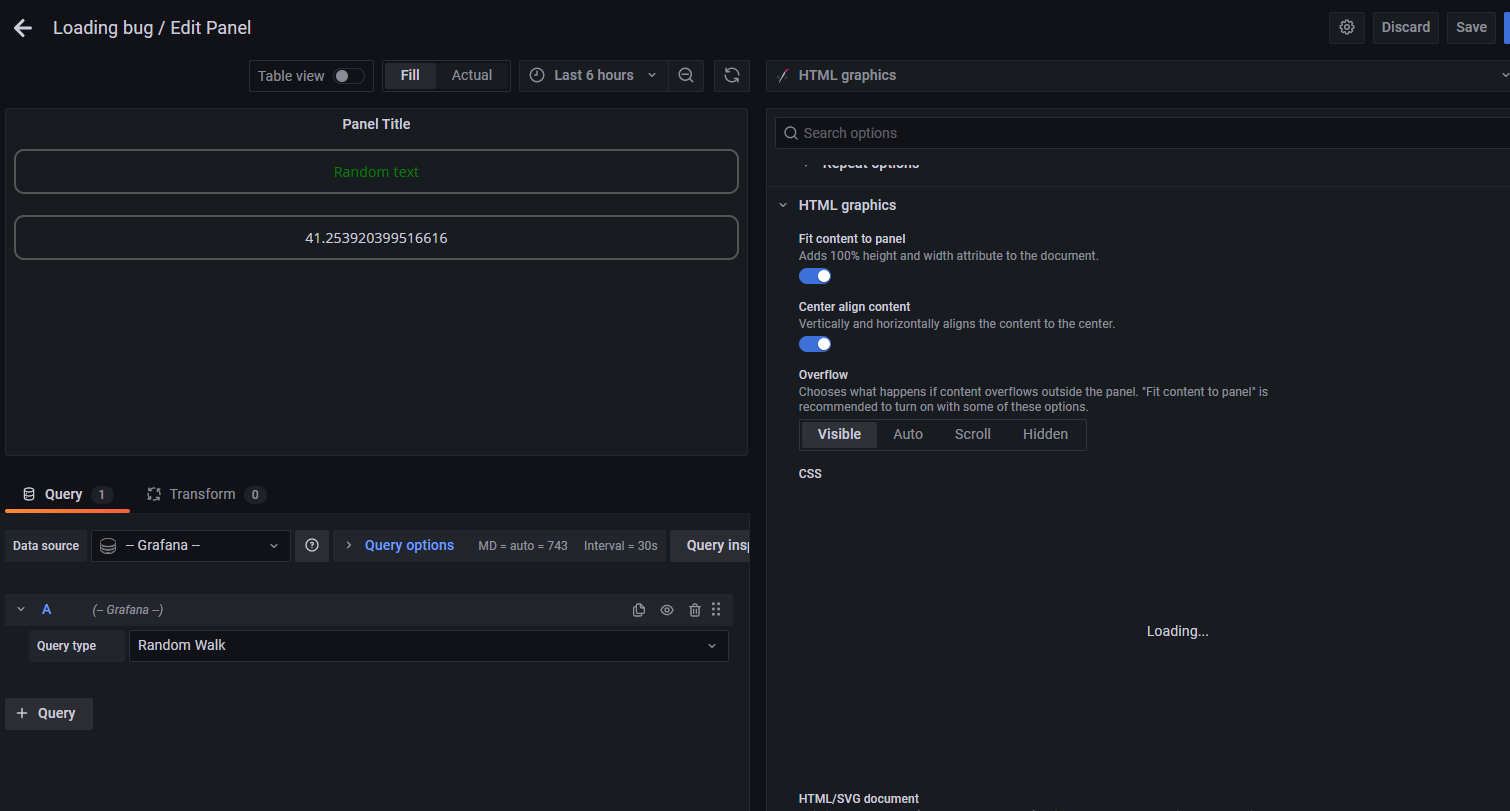 HTML Graphics plugin - configuration screen locked in “loading” · Issue ...