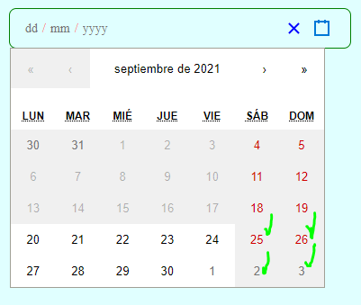 Disable only the days in the calendar · Issue #385 · wojtekmaj/react-date-picker · GitHub