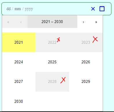 Disable only the days in the calendar · Issue #385 · wojtekmaj/react-date-picker · GitHub