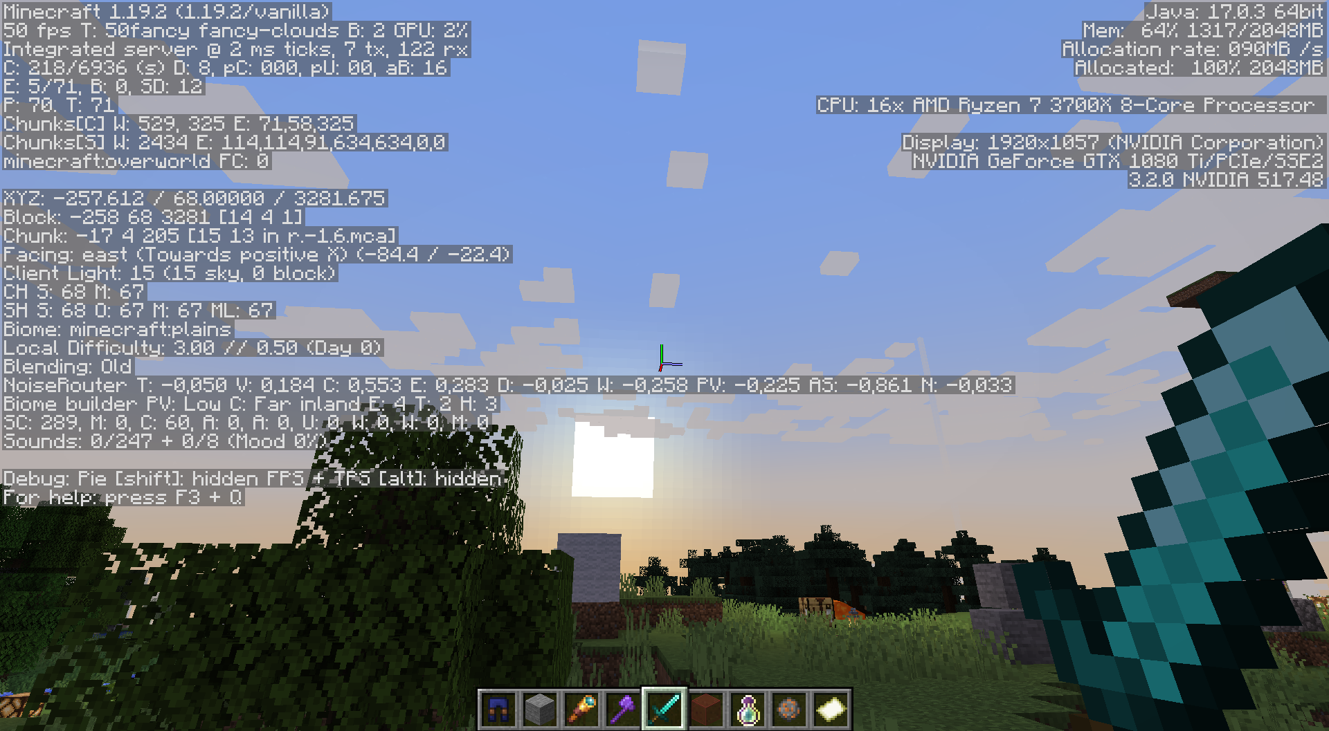 [1.19.2/Visual] Held Item Models Have Gaps in Them · Issue #7146 · sp614x/optifine · GitHub