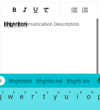 [BUG] Android : Not abel to type text properly · Issue #306 · tneotia/html-editor-enhanced · GitHub
