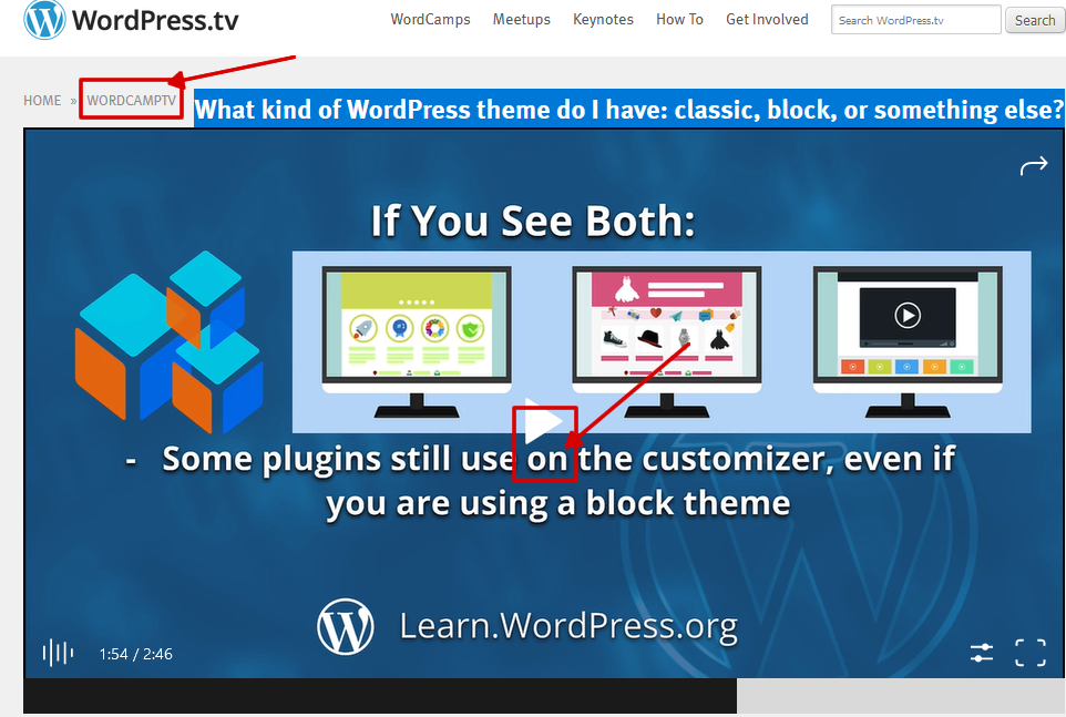 Typo in Video "What kind of WordPress theme do I have" · Issue #1843 · WordPress/Learn · GitHub
