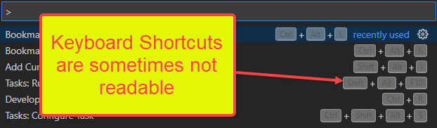 Allow to theme keybindings widgets in quick open command palette · Issue #120201 · microsoft ...