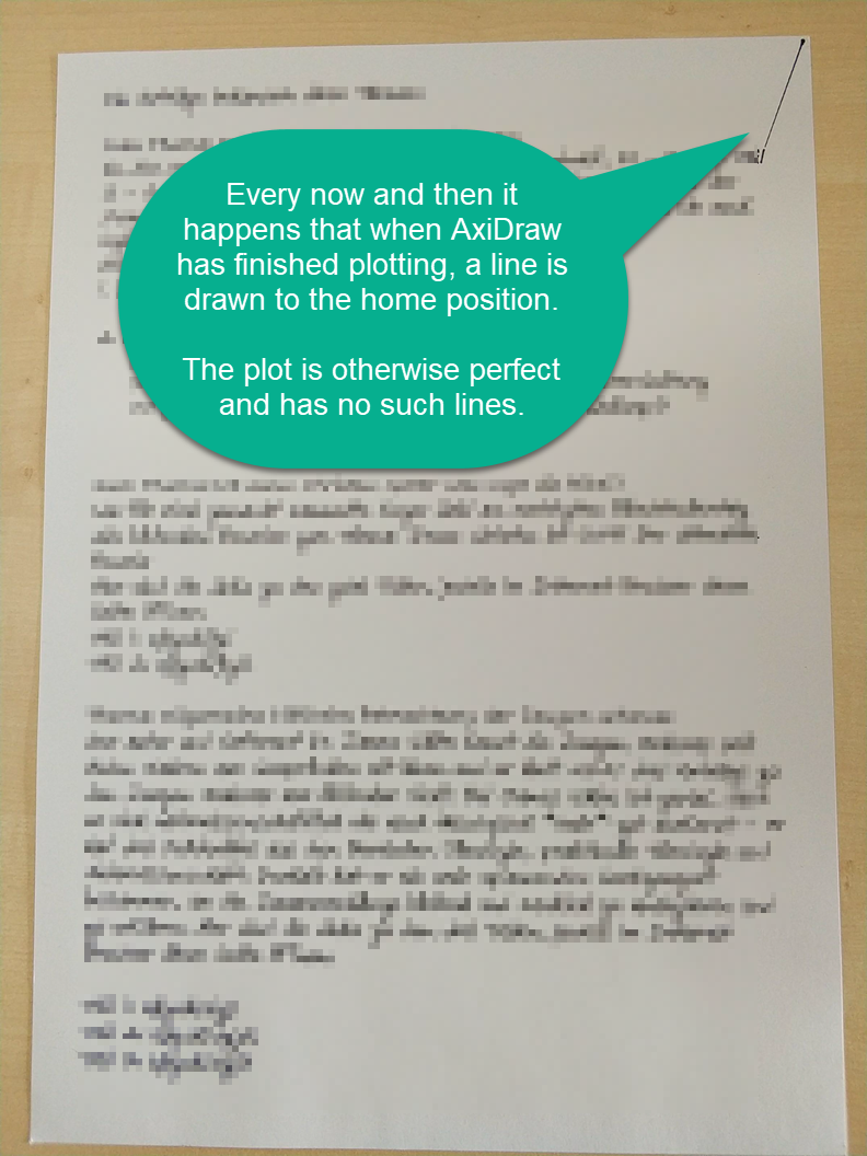 Small bug: After 'Plot', the Pen is moved to home, but not to the (full?) 'Up'-Position · Issue ...