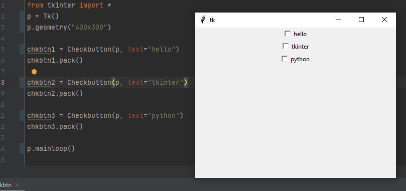 GitHub - PrayojitaGadavi/Tkinter-Programs-2: Checkbutton, Radiobutton ...