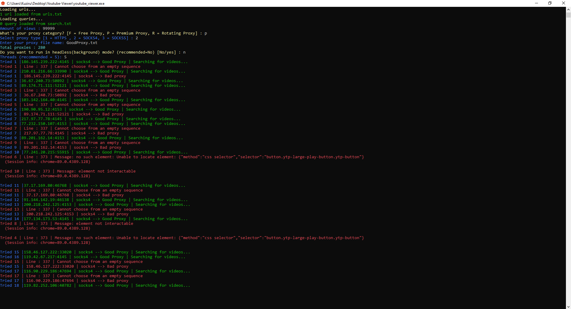 watched in a random time between %85 and %95 issue. · Issue #99 · MShawon/YouTube-Viewer · GitHub