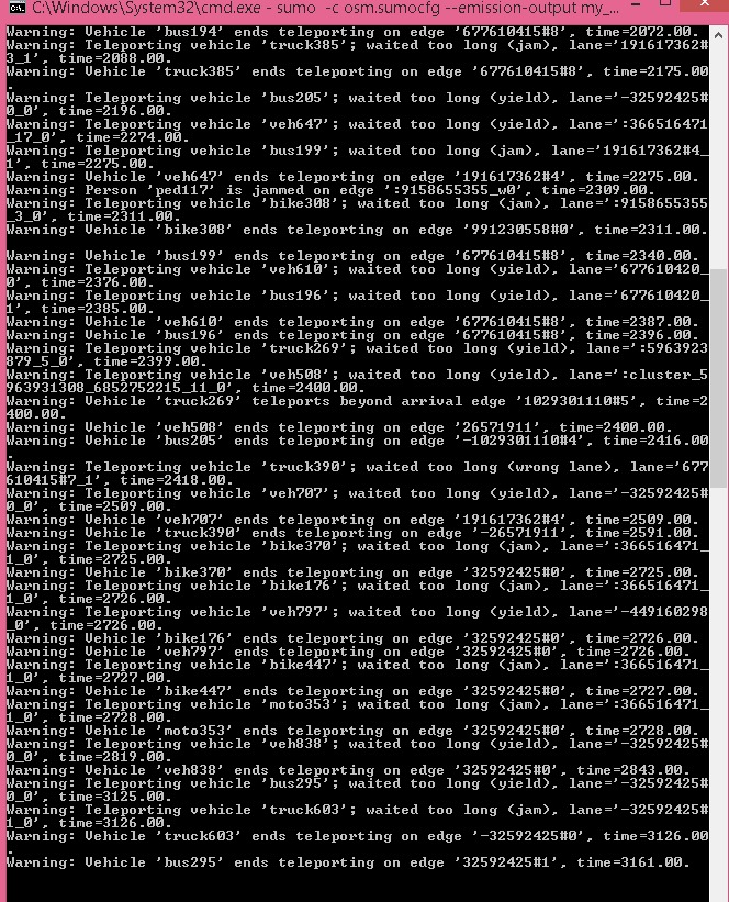 Emission Output Warning · Issue 11252 · Eclipse Sumosumo · Github