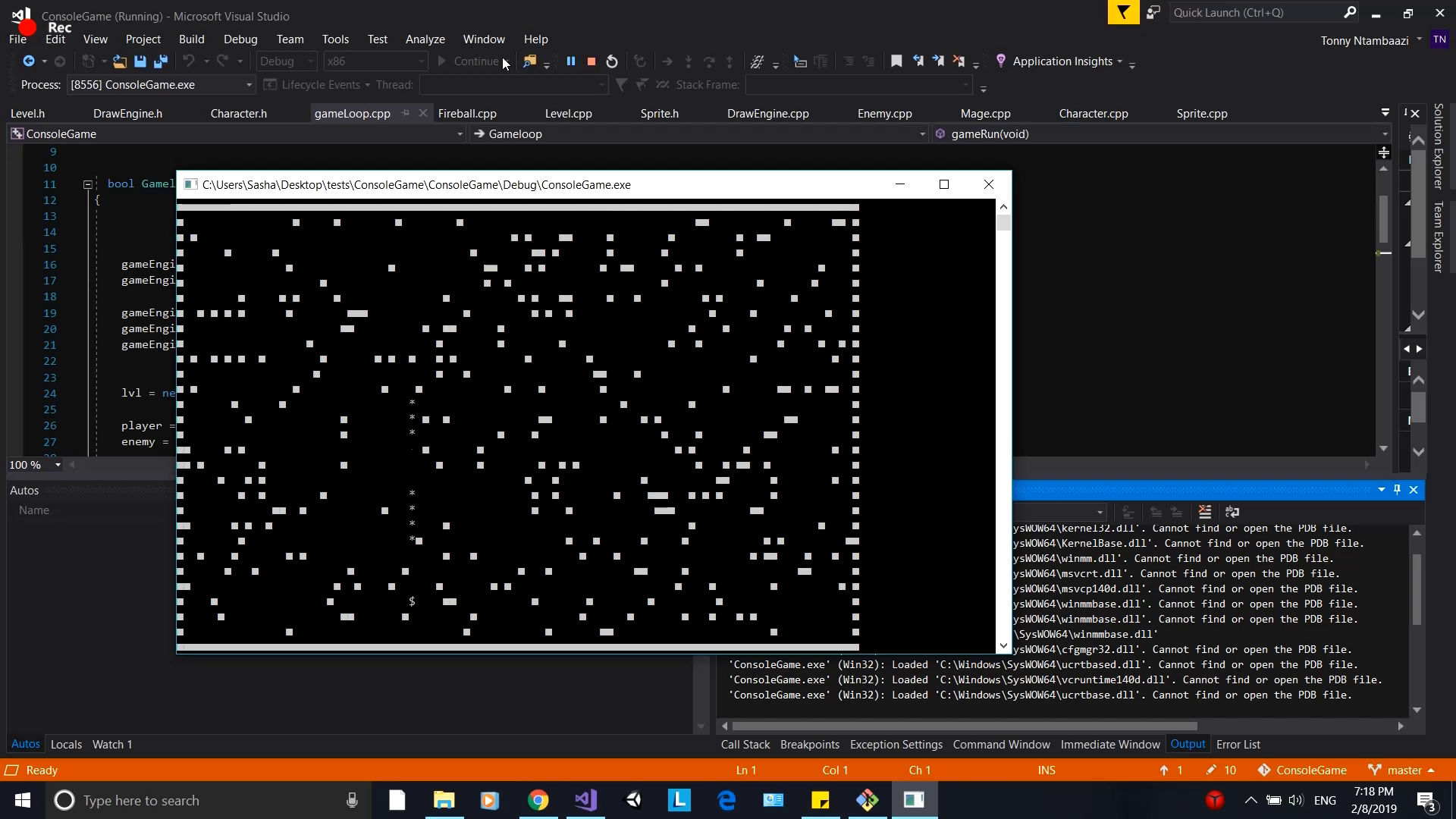 GitHub - ntaztonny/Console-game: ASCII Console game in native C++