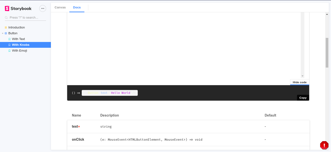 Addon-docs: Dark theme missing dark style · Issue #8094 · storybookjs/storybook · GitHub