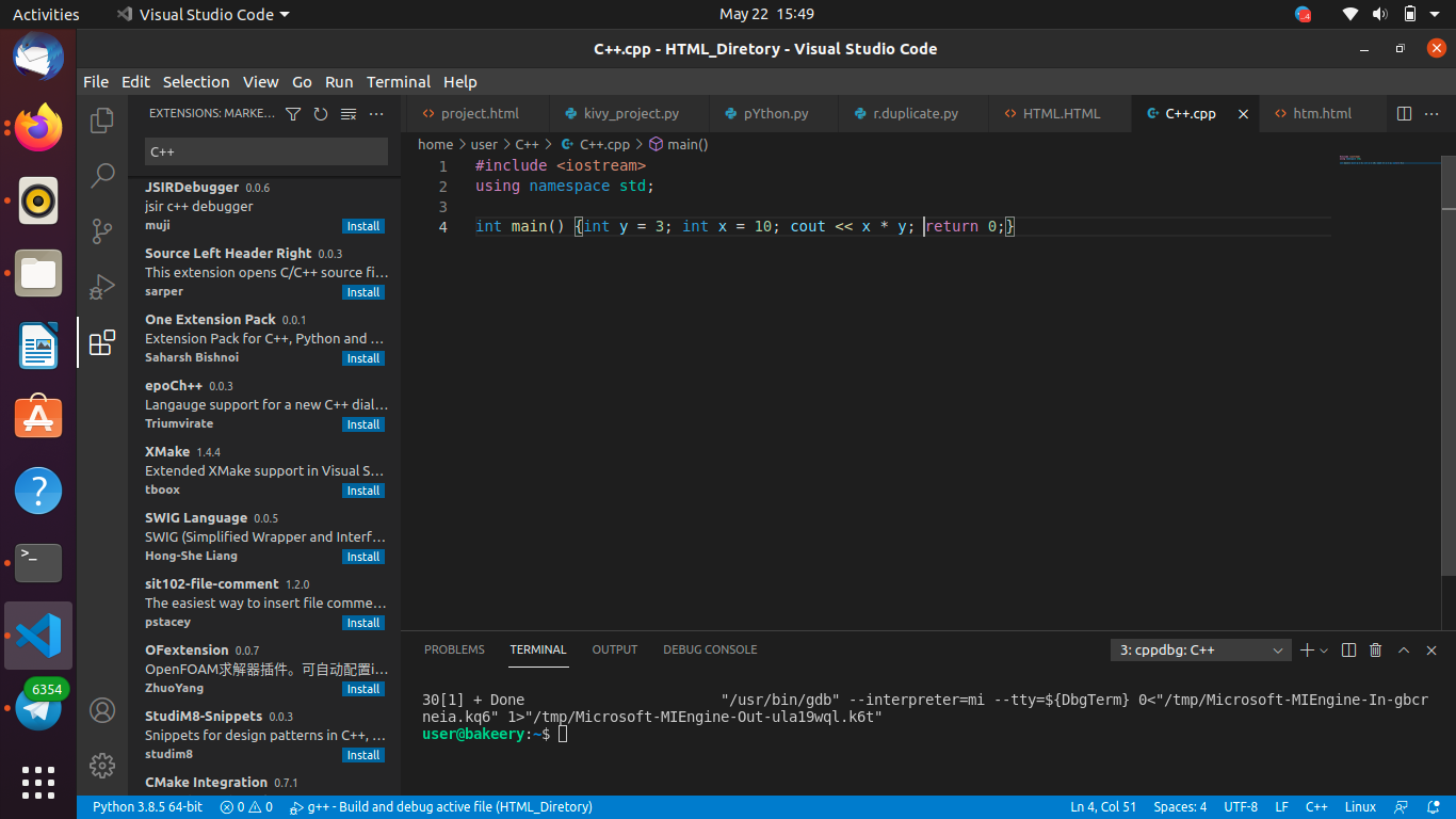 [gdb][Linux] Sudo elevation not working with VSCode RunInTerminal · Issue #2753 · microsoft ...