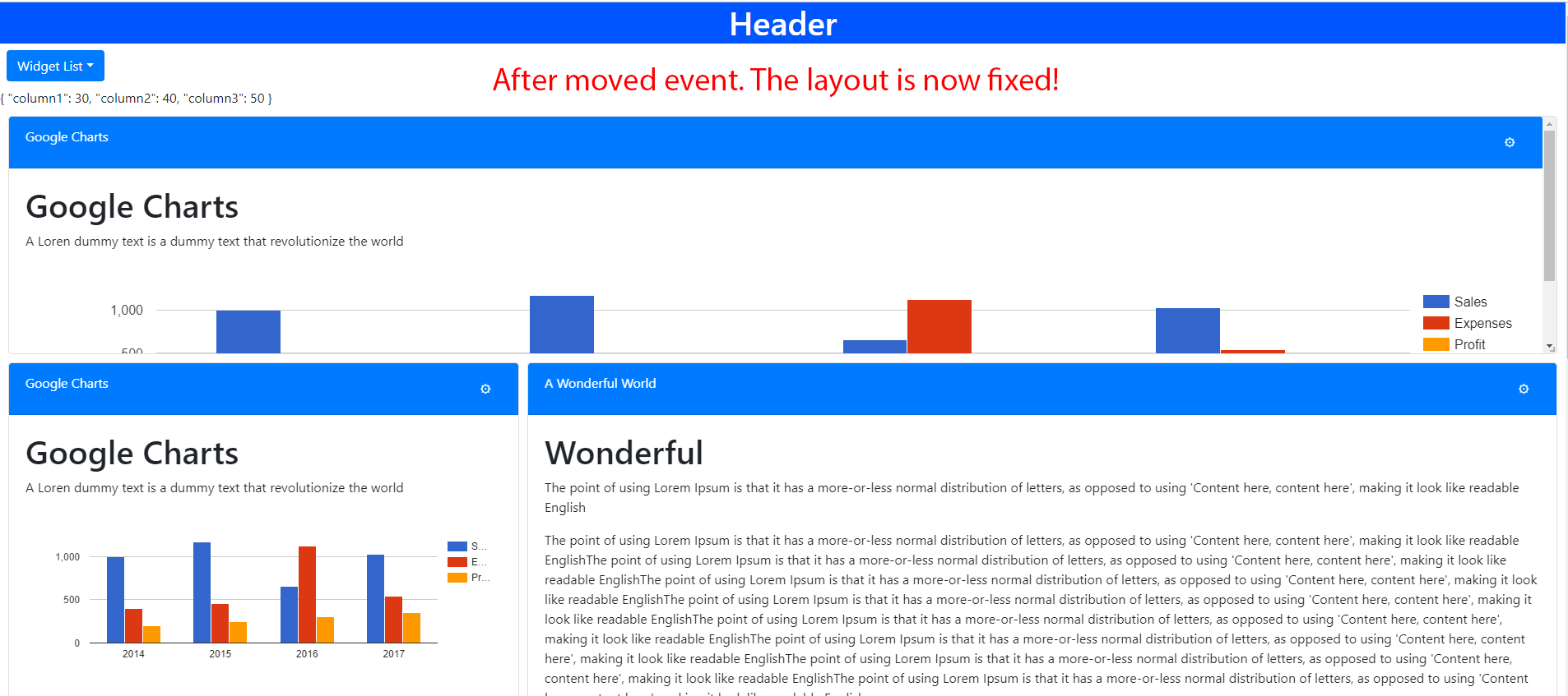 Fixing the layout automically · Issue #254 · jbaysolutions/vue-grid-layout · GitHub
