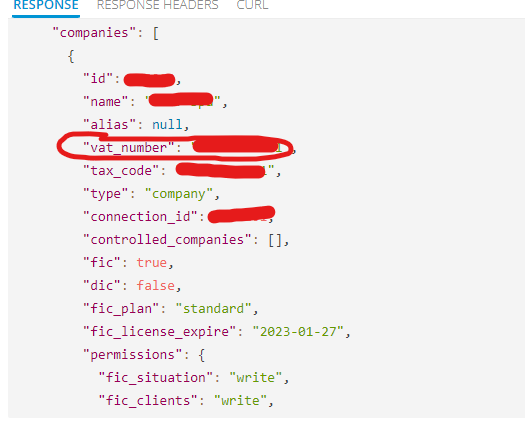 [List User Companies] Inconsistency between documentation and actual ...