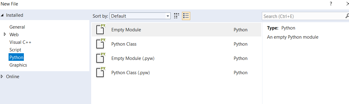 Could not find Python when Add new item in an open folder. · Issue #6546 · microsoft/PTVS · GitHub