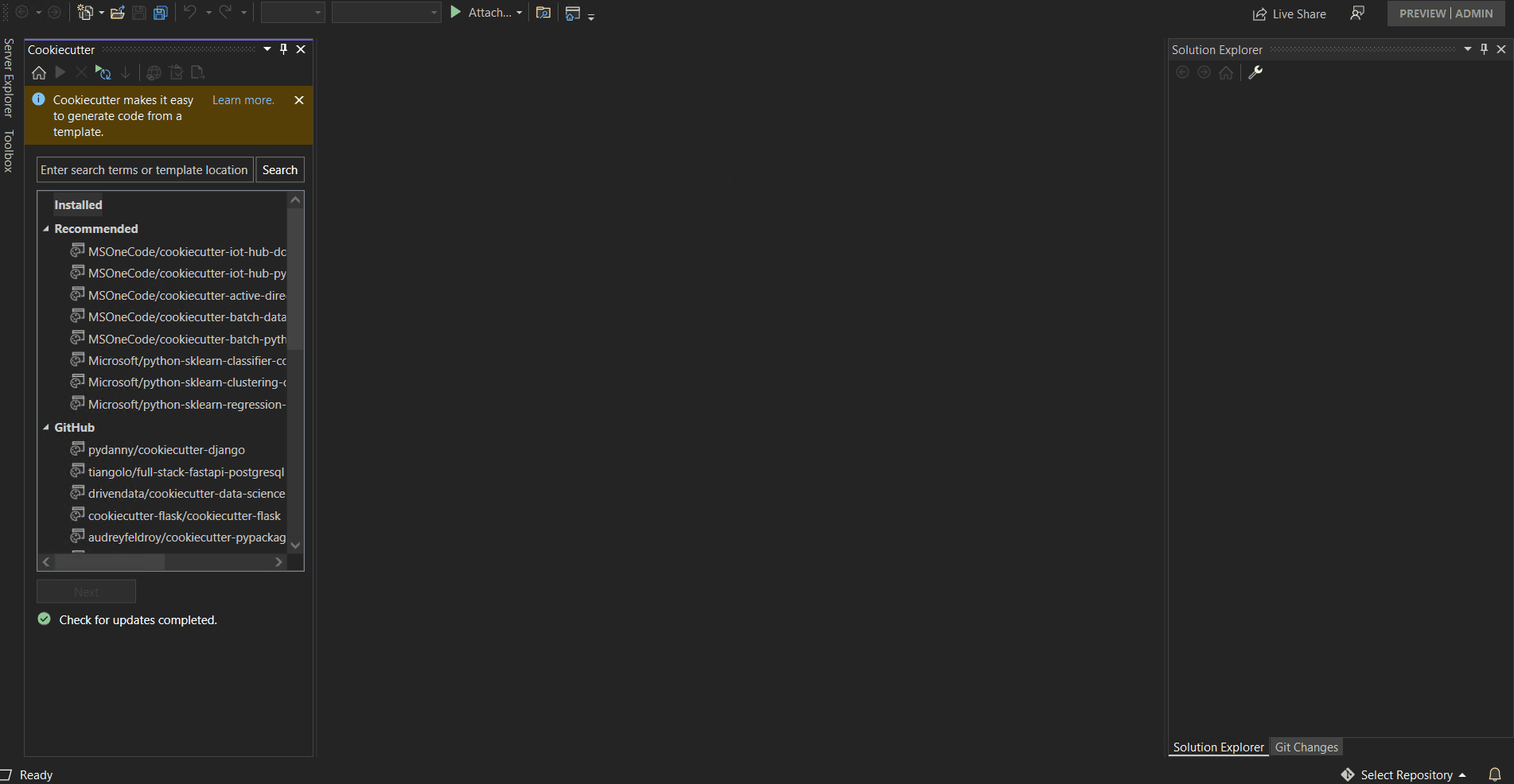 Failed to create "GitHub->cookiecutter-flask/cookiecutter-flask" template in Cookiecutter ...