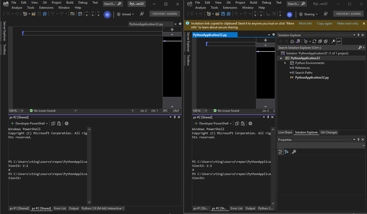 Live Share Share Terminal Read Only Can Write In Client · Issue 6688 · Microsoft Ptvs · Github