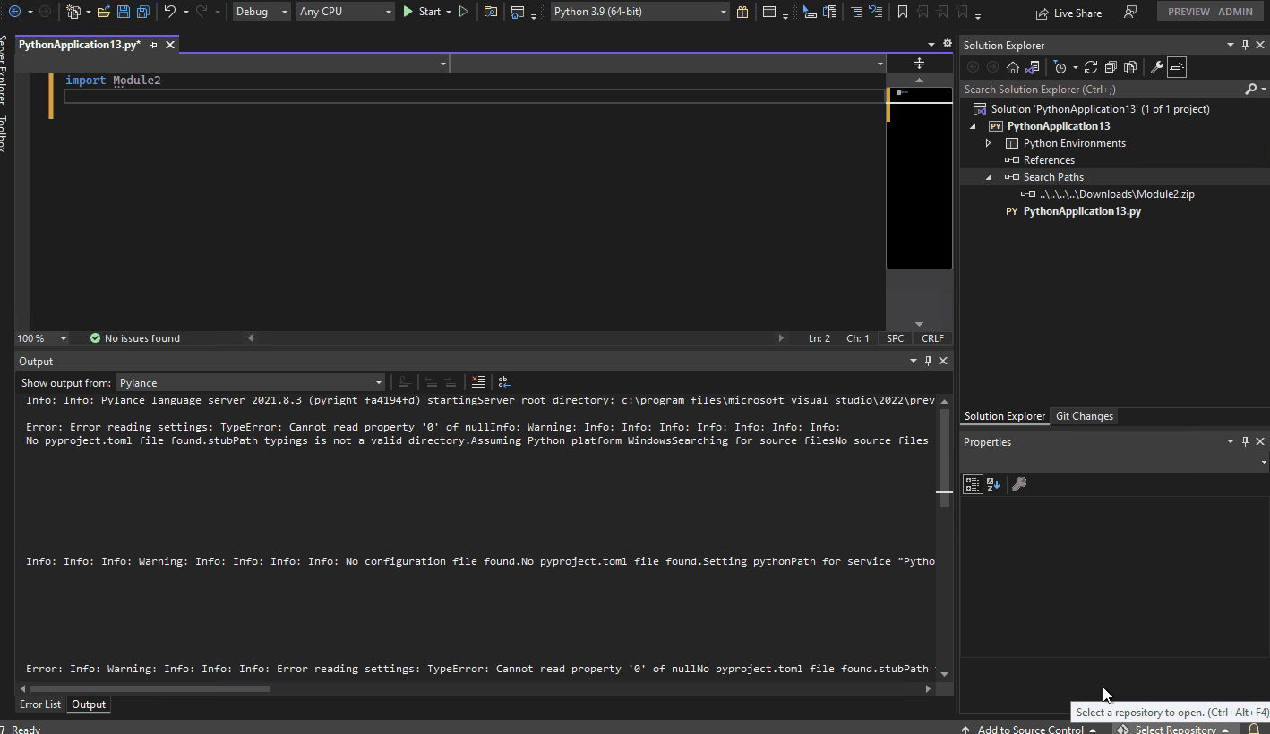 Some completions do not work well on VS 2022. · Issue #1385 · microsoft/pylance-release · GitHub