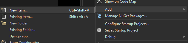 Add New Item in web template doesn't work. · Issue #7204 · microsoft/PTVS · GitHub