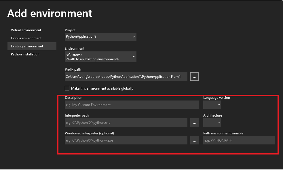 Cannot add existing virtual environment. · Issue #7377 · microsoft/PTVS · GitHub