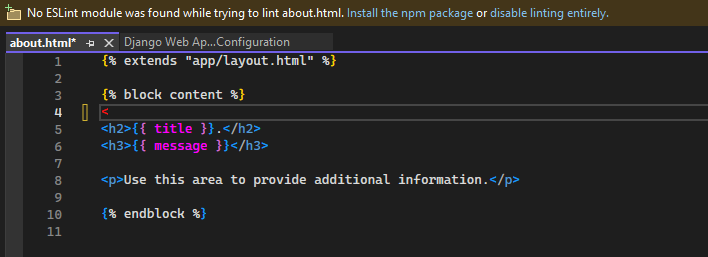 No ESLint module was found while trying to lint about.html. · Issue #7398 · microsoft/PTVS · GitHub