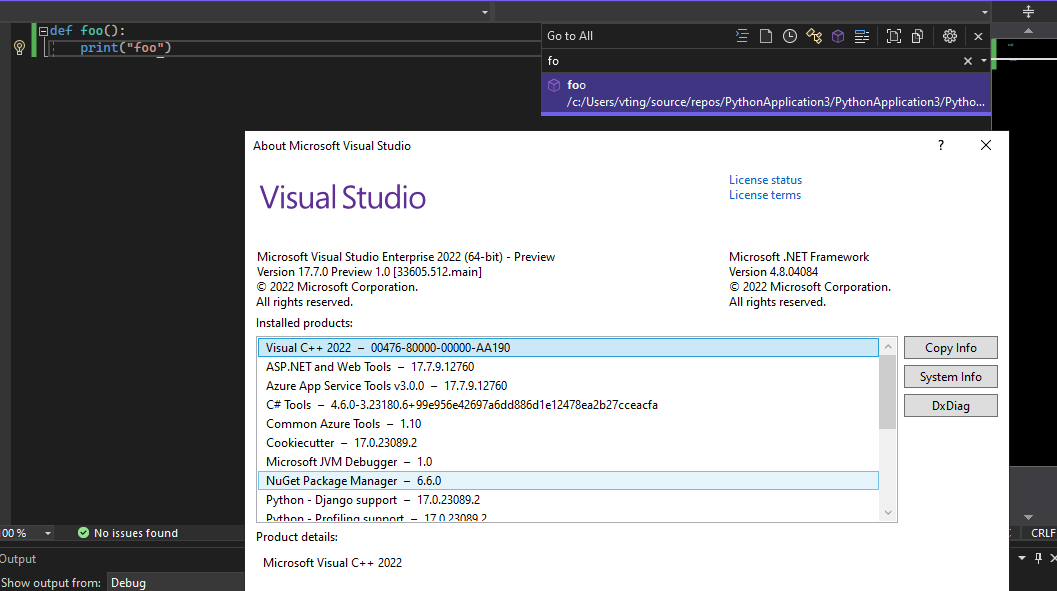 Go To All does not work. · Issue #7353 · microsoft/PTVS · GitHub