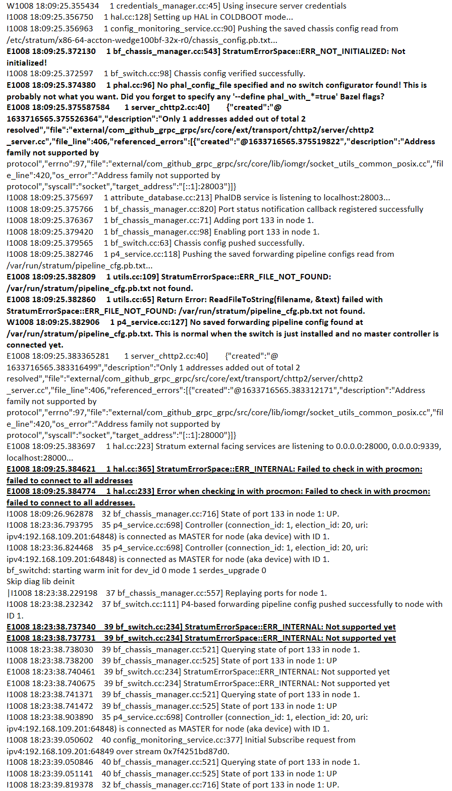 Can't install flow entry on stratum/tofino using docker images:bf-sde9.2.0 · Issue #831 ...